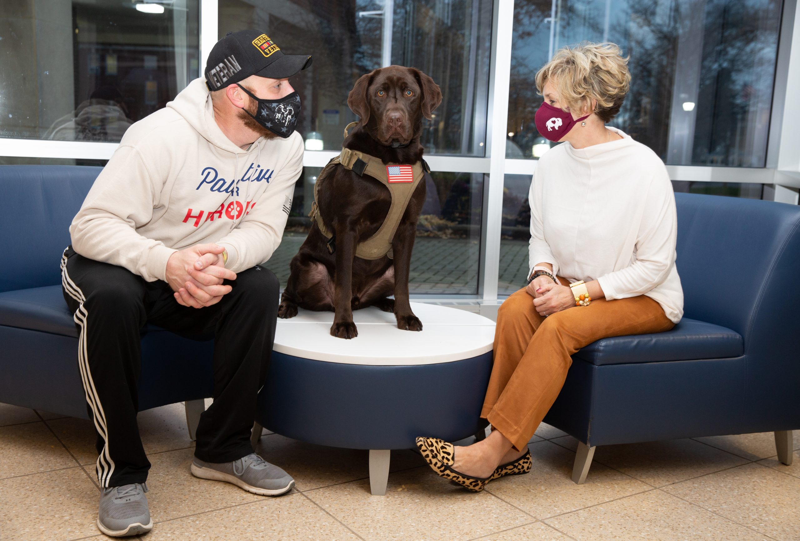 Iraq War Veteran Gives Thanks To SUNY Fredonia Students For Service Dog ...